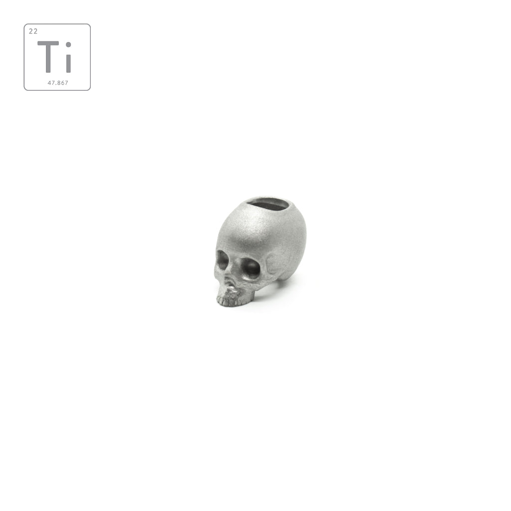 Prometheus Design Werx | Titanium Skull Lanyard Bead